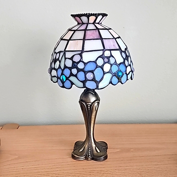 PartyLite | Accents | Partylite Stained Glass Hydrangea Tea Light Lamp ...